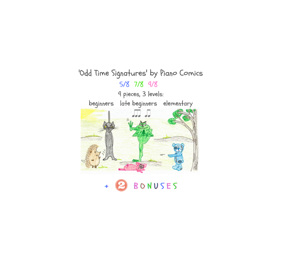 ‘Odd Time Signatures’ + 2 Bonuses ‣ Piano Comics