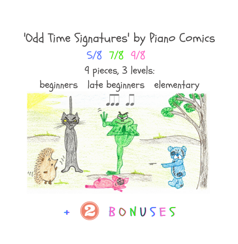 ‘Odd Time Signatures’ + 2 Bonuses ‣ Piano Comics