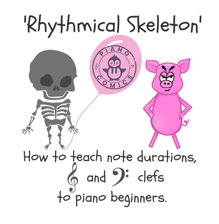 Rhythmical Skeleton – how to teach note durations, treble and bass ...