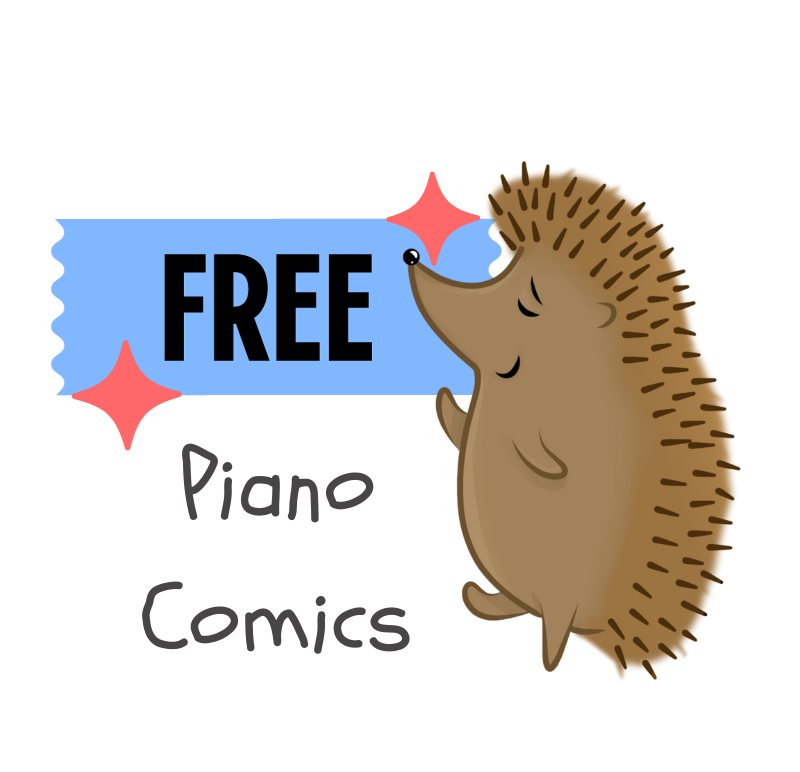 Piano Comics ‣ Piano Scores + Comic